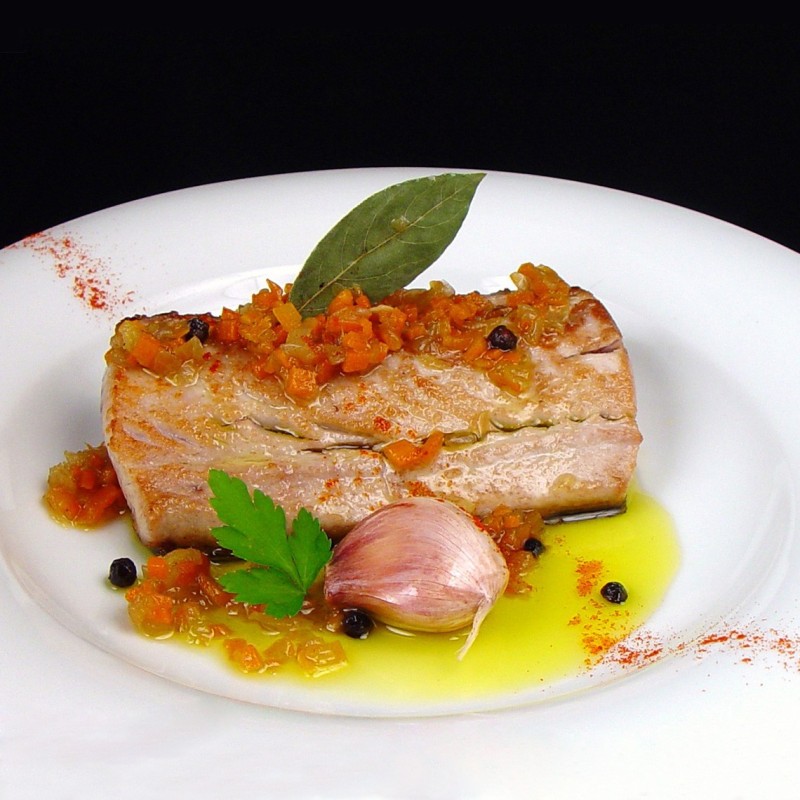 Bonito del norte white tuna with red escabeche